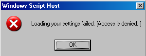 Clint Boessen's Blog: Loading your settings failed. (Access is denied.)