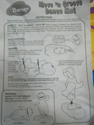 JuaiMurah: Fisher Price Barney Move N Groove Dance Mat