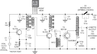 Radio Circuits Blog: 20M, 4W QRP TRANSMITTER