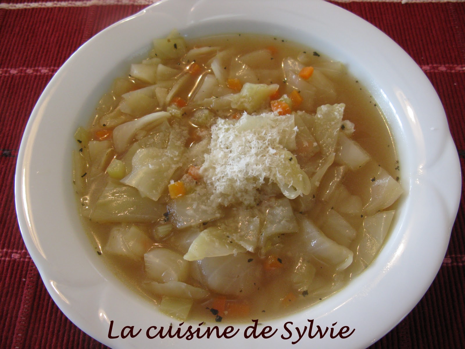 La cuisine de Sylvie: Soupe aux choux