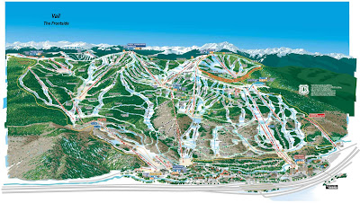 Snow Trail Maps: Vail, Colorado Trail Map