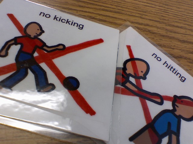 Mile In My Shoes: NO HITTING...