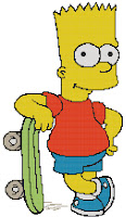 Cross Stitch Mania: Bart Simpson Cross Stitch Chart