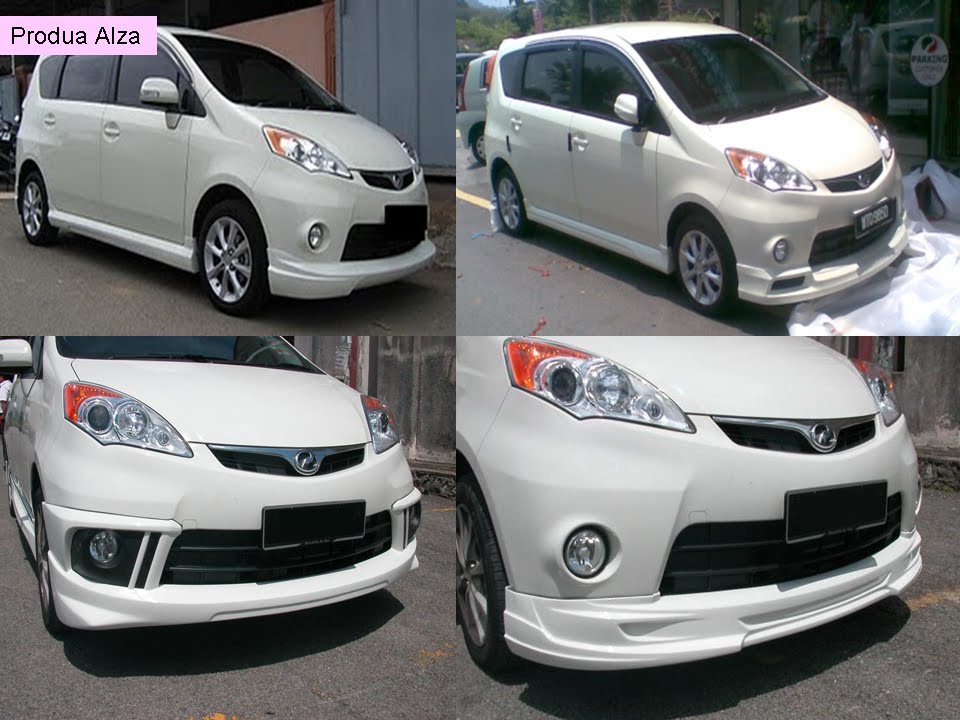 Fire Starting Automobil: Side Skerting Produa Alza VS Proton Exora