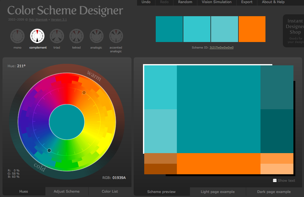 The IB Art Studio: Color Schemes