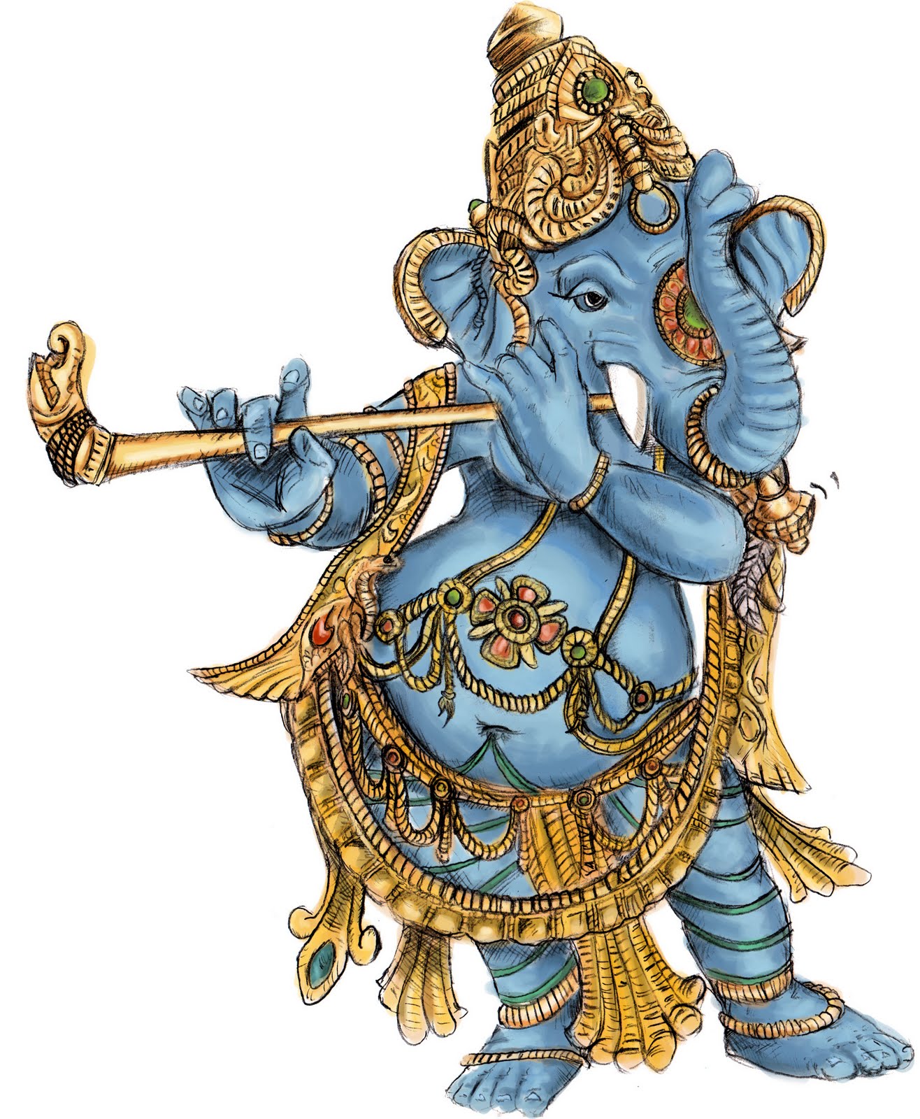 RJ's Illustrations and Creative Art: GODS Character Sketch