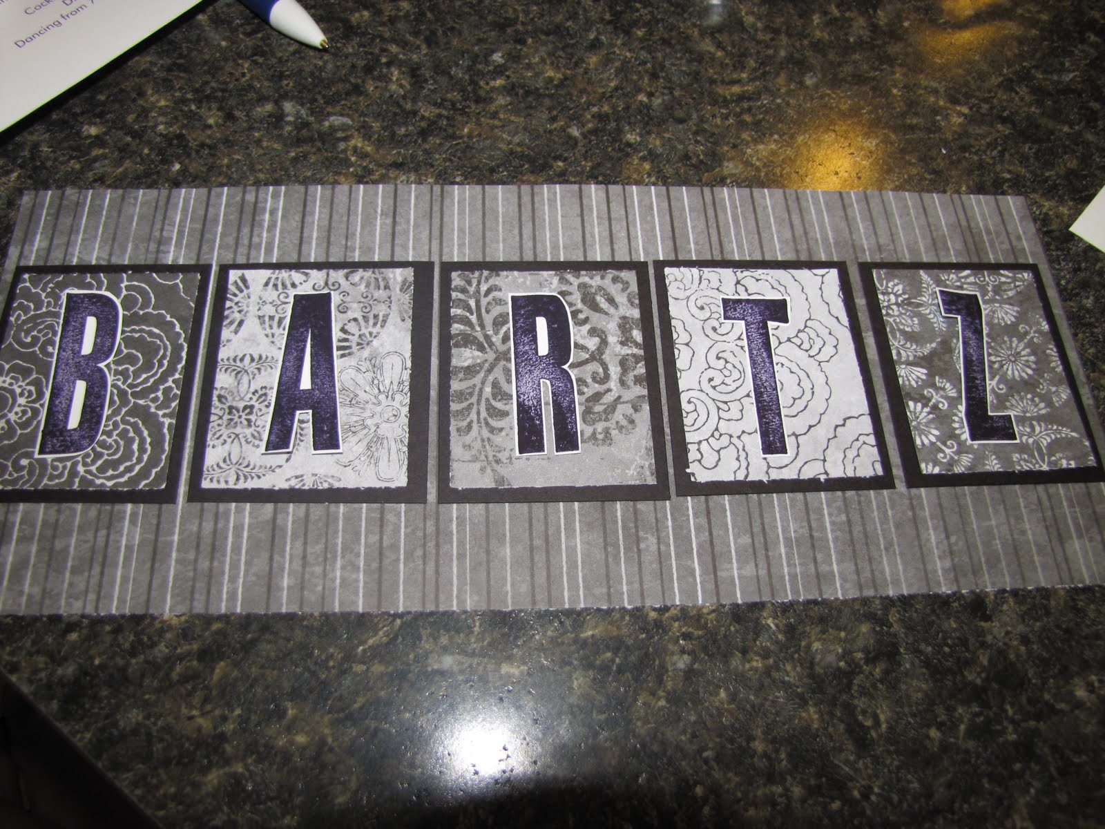 Sustainably Chic Designs: Name Frame Wedding Gift
