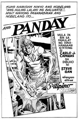 FPJ: "ANG PANDAY" (1980) AT CINEMA FPJ, SEPT.20