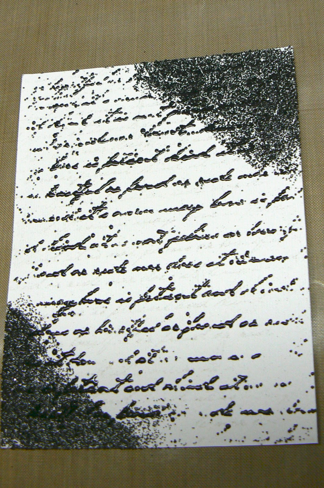 Oh, Scrapulous!!: Tutorial ~ UTEE Embossed & Inked Background