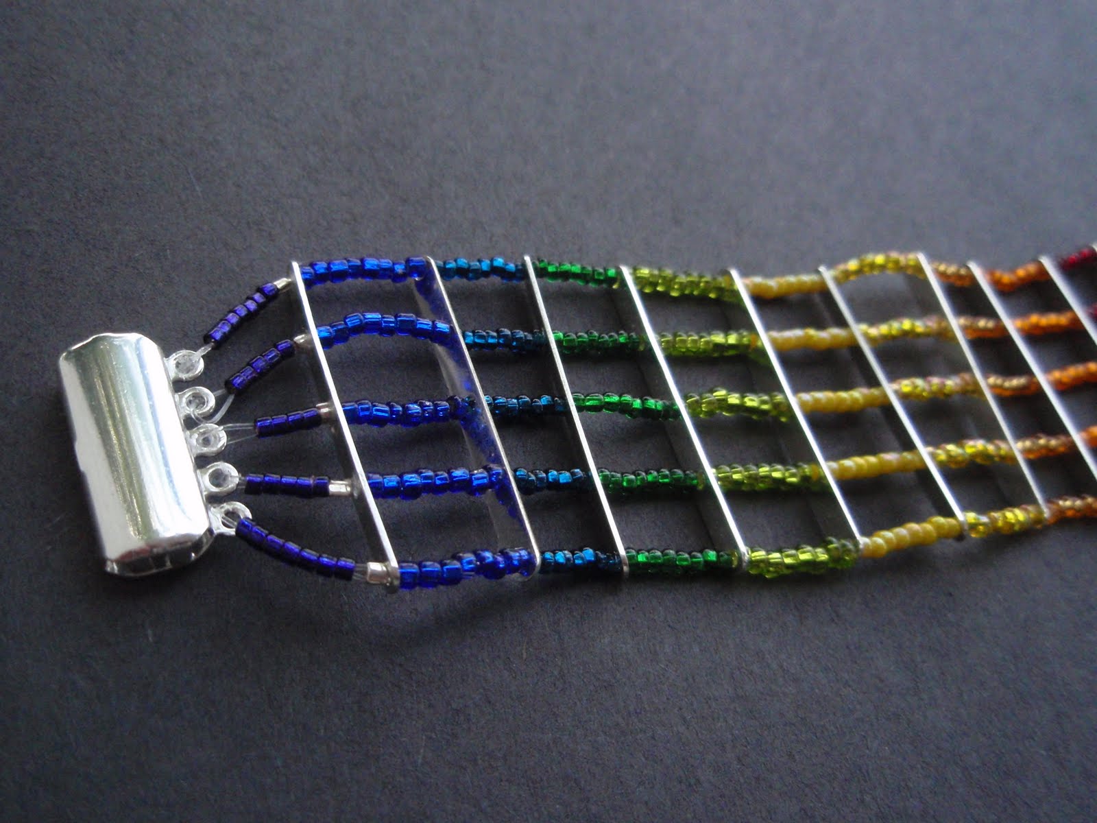 Sun Sparkle Designs: rainbow ladder bracelet