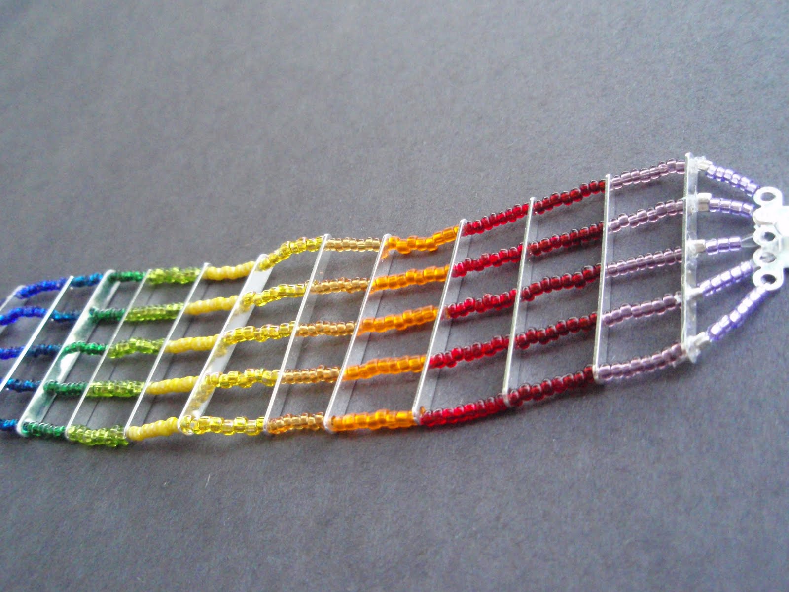 Sun Sparkle Designs: rainbow ladder bracelet