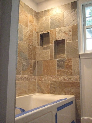 Creative Tile: Desert Sage Quartzite Shower