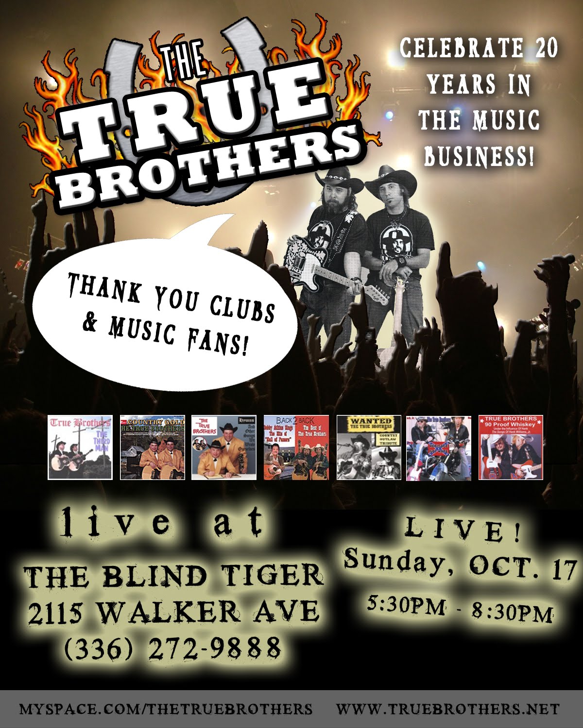 The True Brothers: Tour Dates