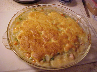Spirited Recipes - Out of this World: Chicken Pot Pie With Cornbread Crust