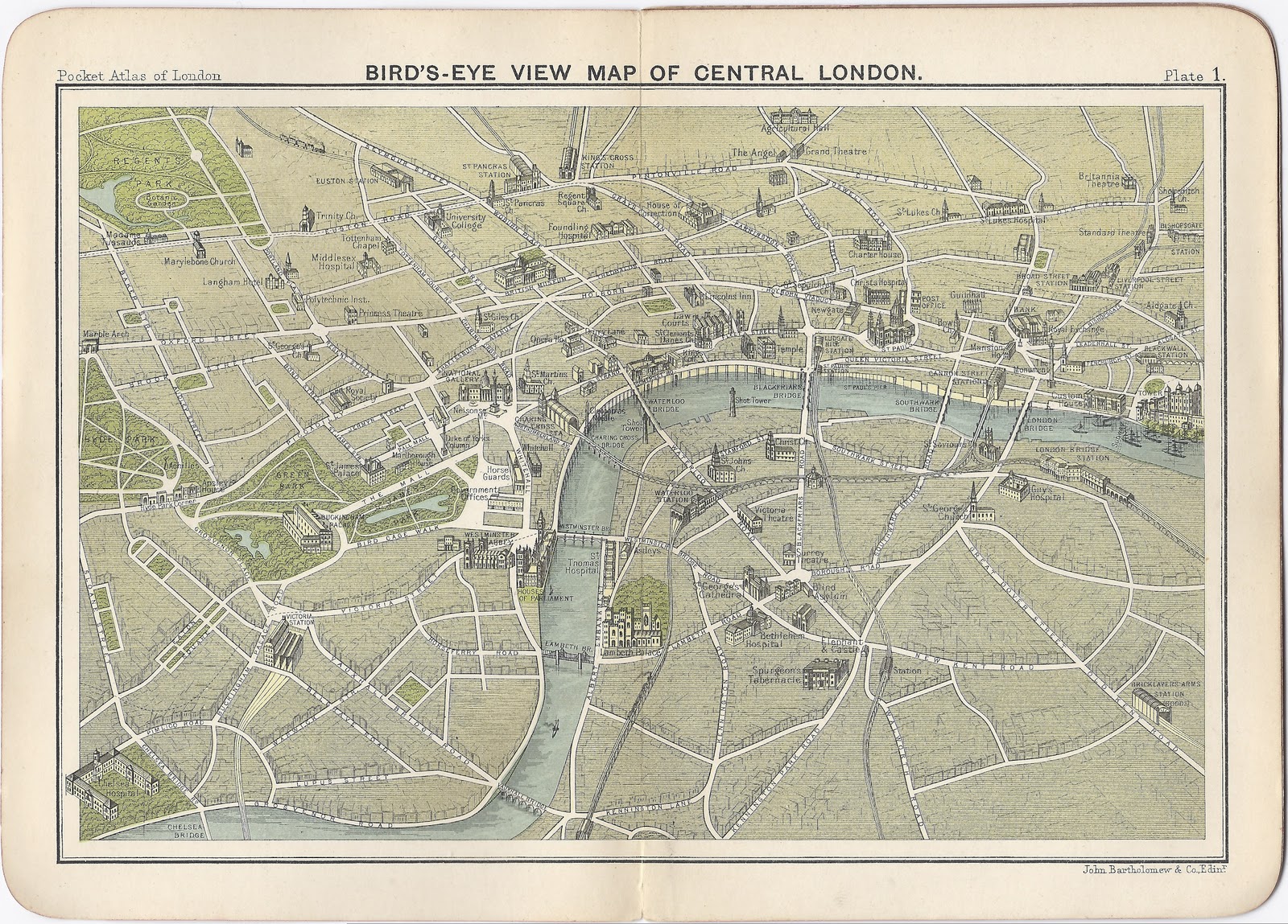 The Family Recorder: Mappy Monday - London, a birds-eye view