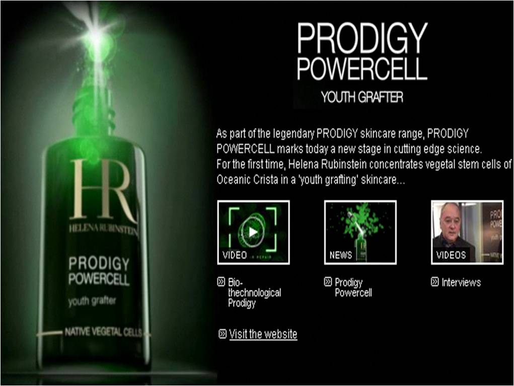 Versatile Vanity: HELENA RUBENSTEIN PRODIGY POWERCELL YOUTH GRAFTER