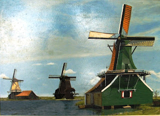 Jacob's All Sorts: "Painting: De Huisman windmill, Zaanse Schans ...