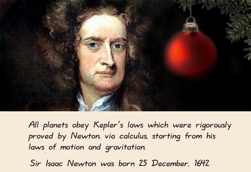 For the promotion of rigour and rationality: Newtonmas cards