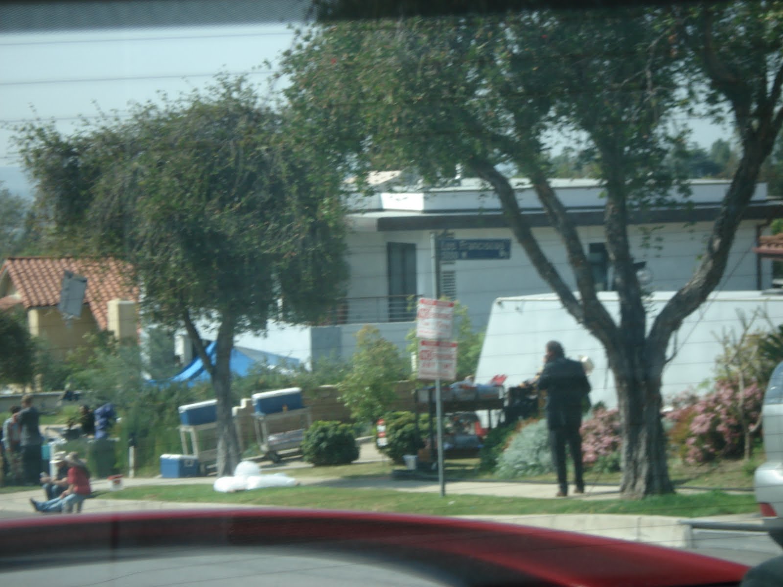 March trip to So Cal: "17 Again" house (camera crews were filming on site)