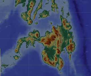 mindanao - maps: Relief Map of Mindanao