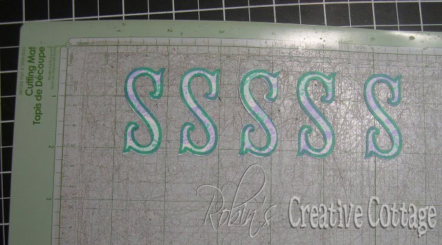 Robin's Creative Cottage: Tiny Monogram Note Cards