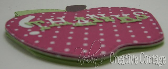 Robin's Creative Cottage: Apple Shaped Card