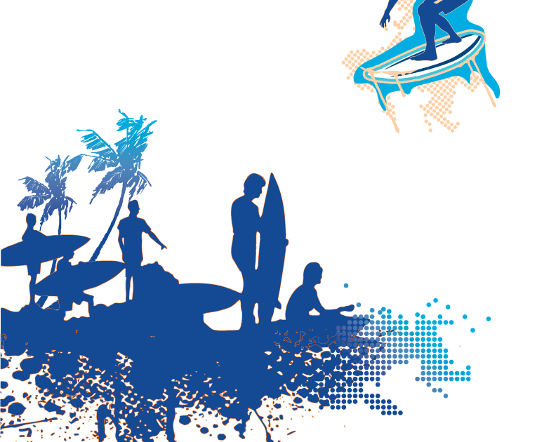 jennifer j gassner: Surfer Graphics for Graphic Polo.