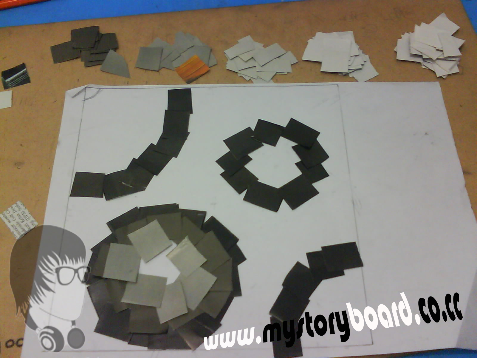 Firli Herdiana Portfolio 2012: Nirmana 2D : Mozaik Gradasi Hitam-Putih ...