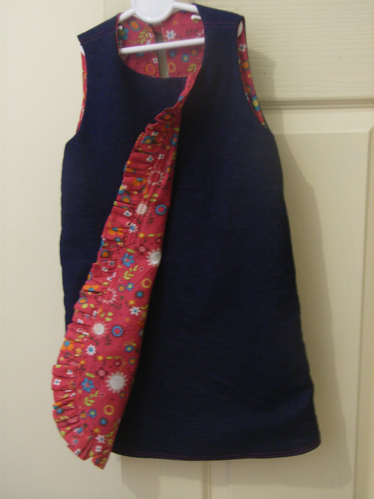 HeavenLee Creations: Pretty Ruffled Pinafore Wrap Dress