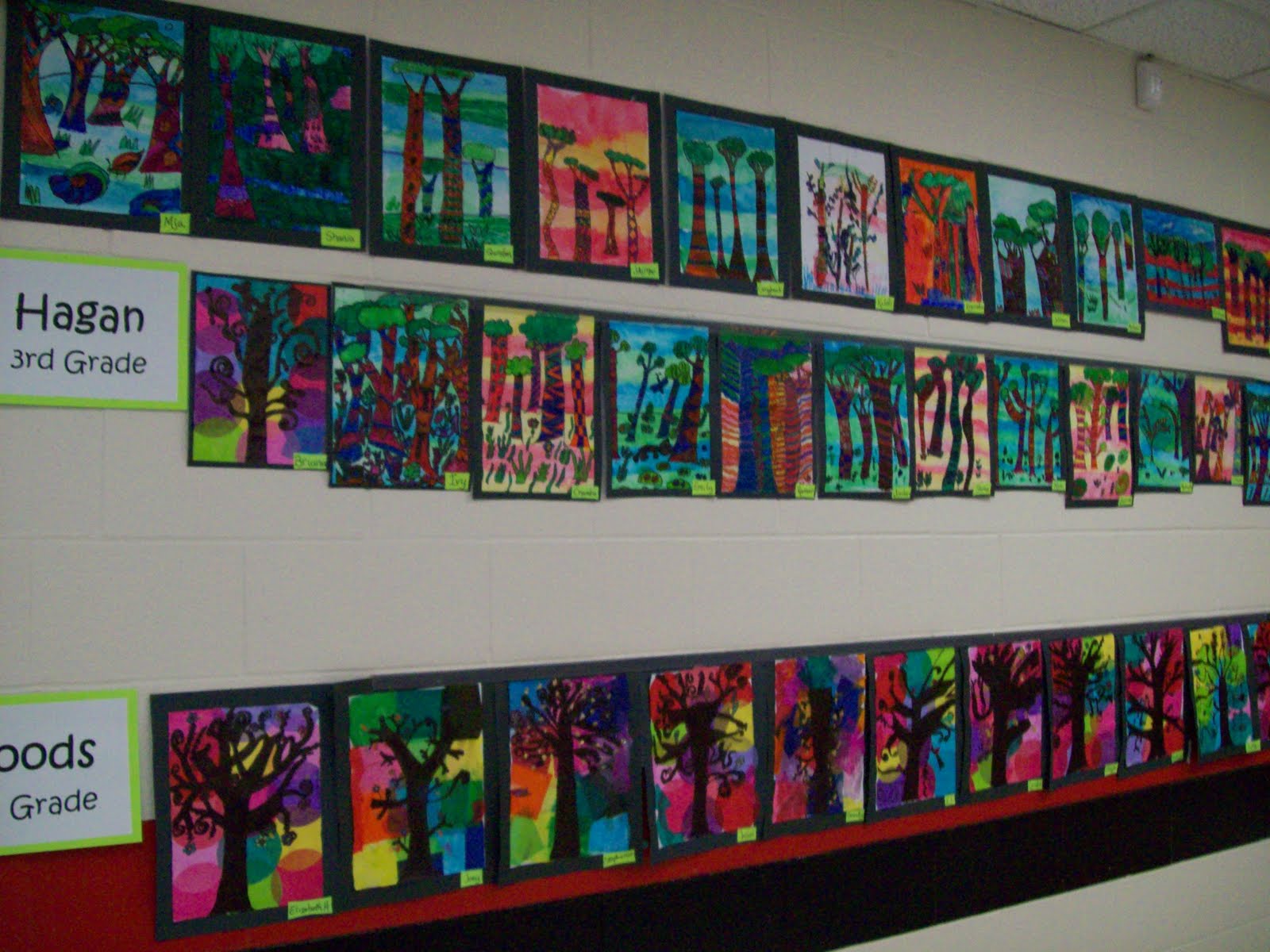 Art With Mr. E: 3rd Grade Art Show Work