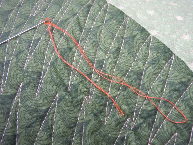 Art With a Needle: Sinking thread ends