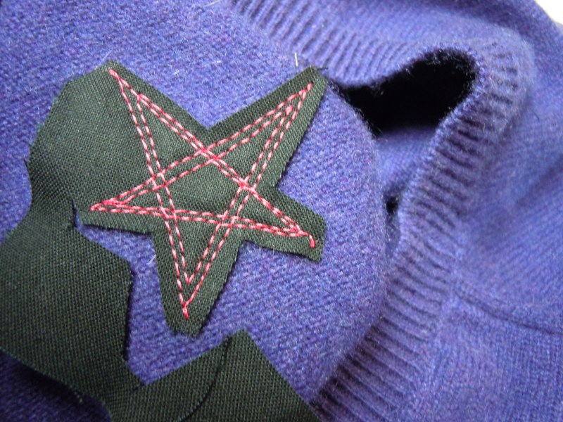 Art With a Needle: Designer mending -- the tutorial