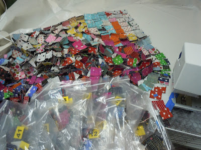 Art With a Needle: Sewing a postage stamp quilt