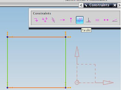 constraining sketch ~ Unigraphics & Siemens NX Tutorial
