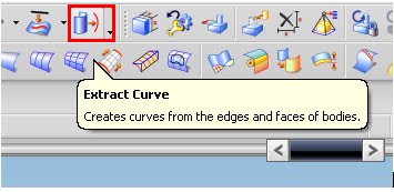 extract curve and project curve ~ Unigraphics & Siemens NX Tutorial