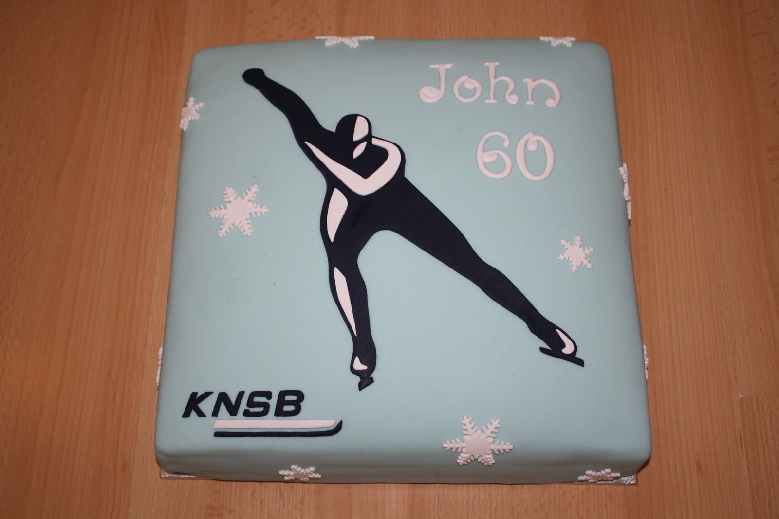 Karin's Taarten: Schaats taart