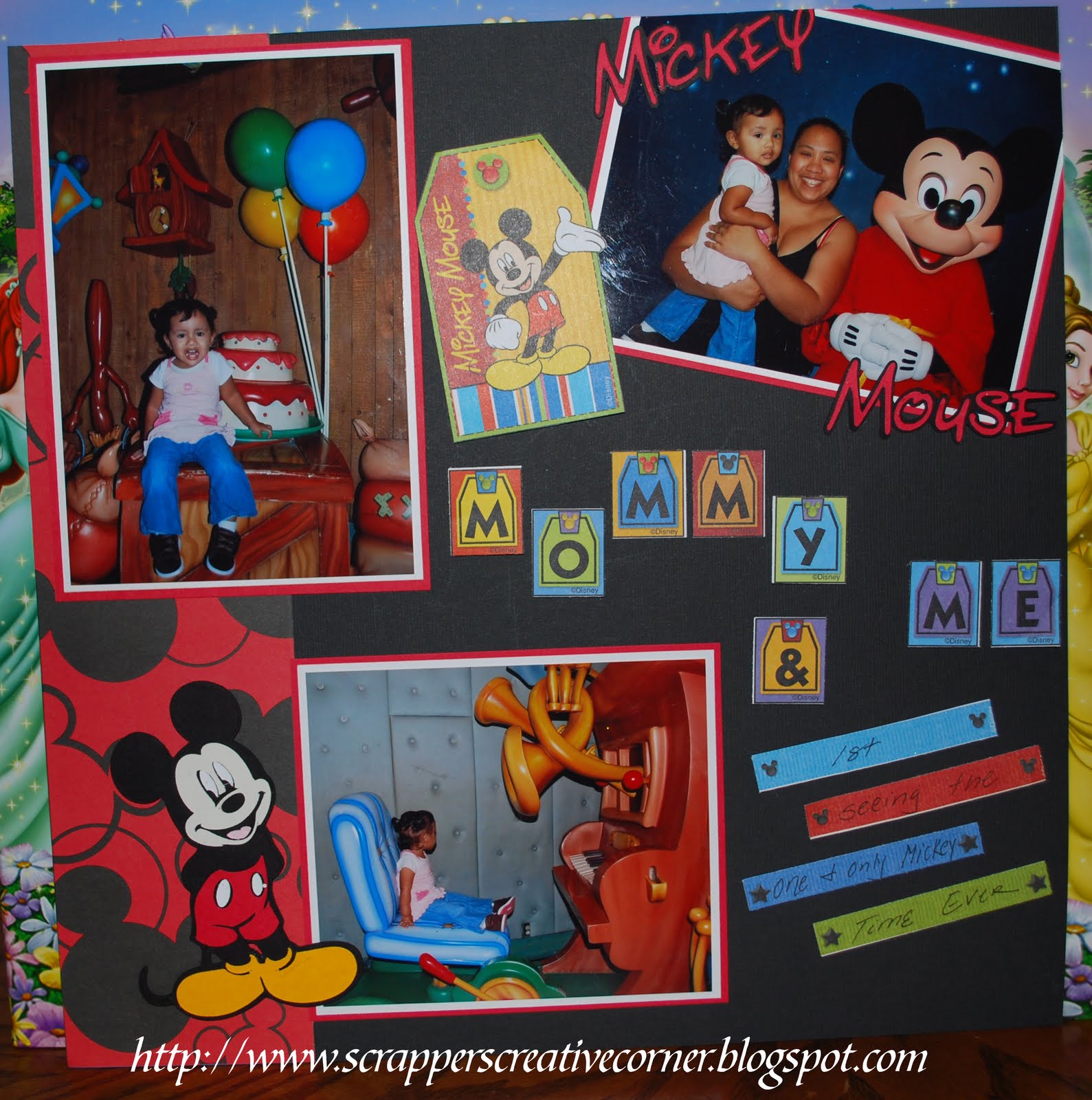 Scrappers Creative Corner: Disney Layouts