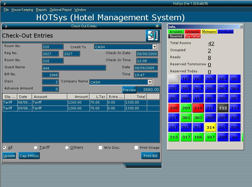Hotel's Technologies: SYS