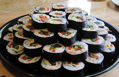 Thirty Days Without Cheese: Kimbap: Korean Sushi