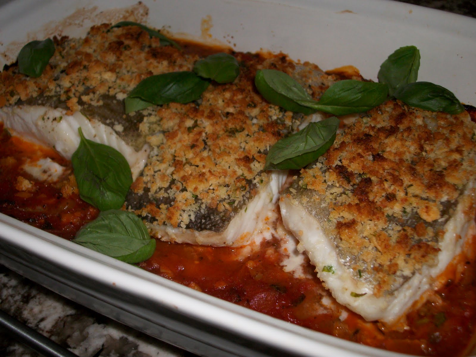 Holly's Pantry: Mediterranean Crusted Baked Cod
