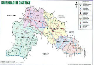 Krishnagiri District: Krishnagiri Political map
