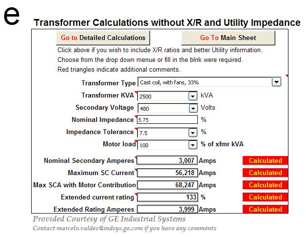 Transformer Calculations Spreadsheets ~ Electrical Knowhow
