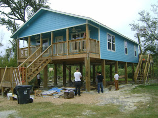 Building a new house on pilings