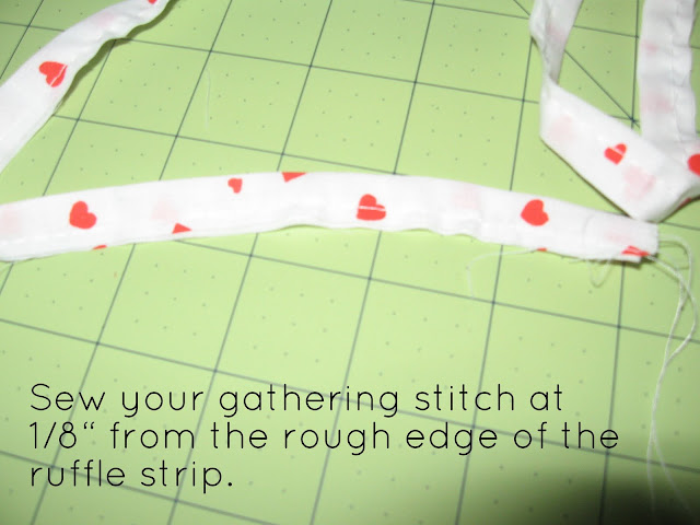 Pickup Some Creativity: Ruffle Heart Banner Tutorial