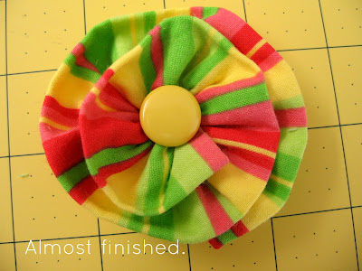 Pickup Some Creativity: Ruffled Flower Pin Mini Tutorial