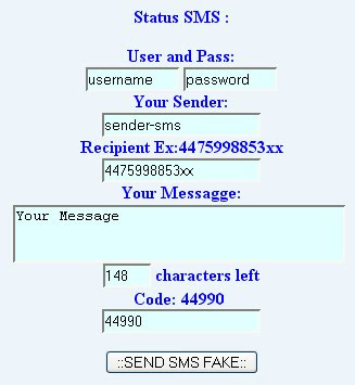 Free send fake sms - bulk sms | trial register on smsgateway: Site ...