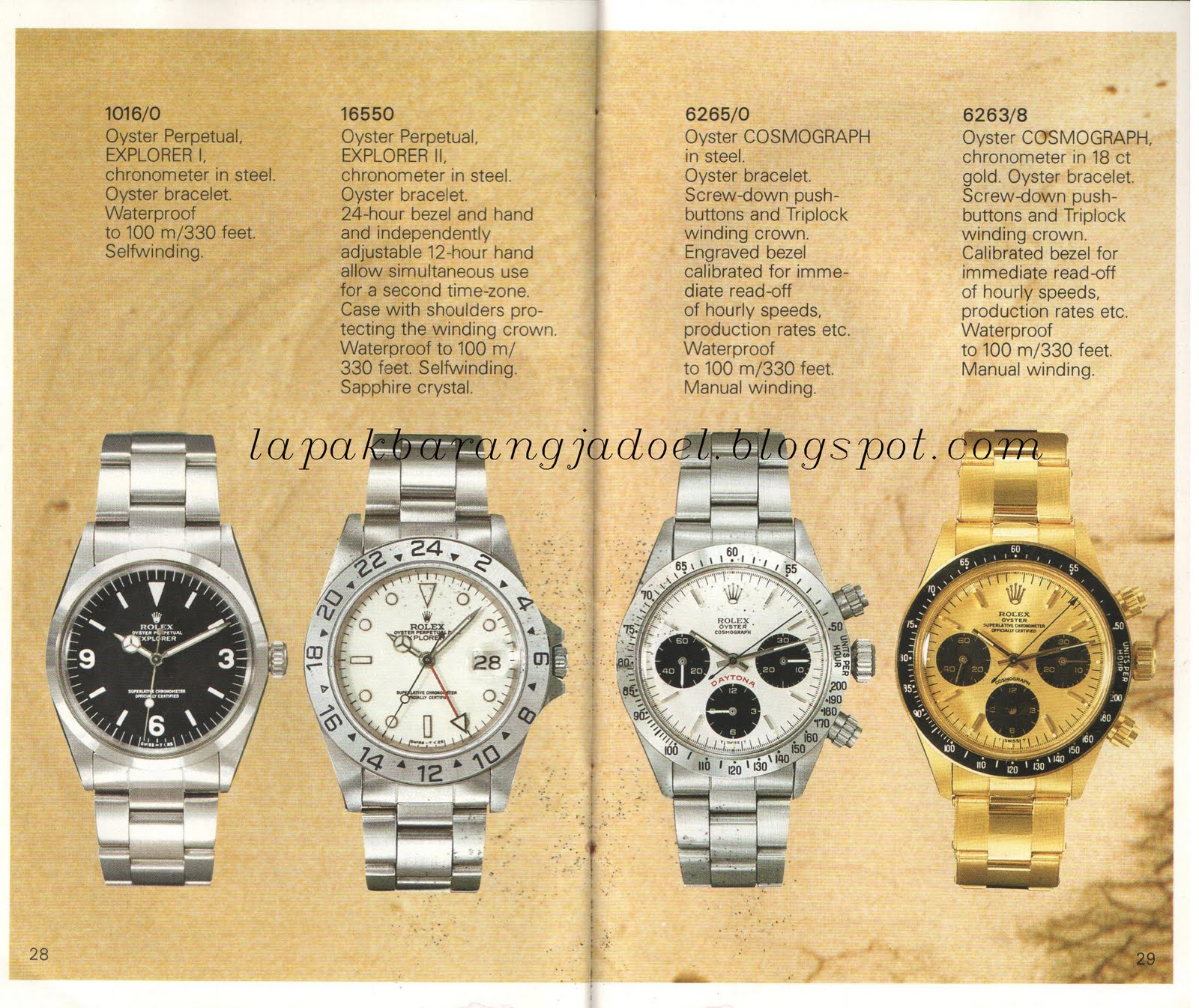 Lapak Barang Jadoel (LBJ): Katalog Jam Tangan Rolex (TERJUAL)