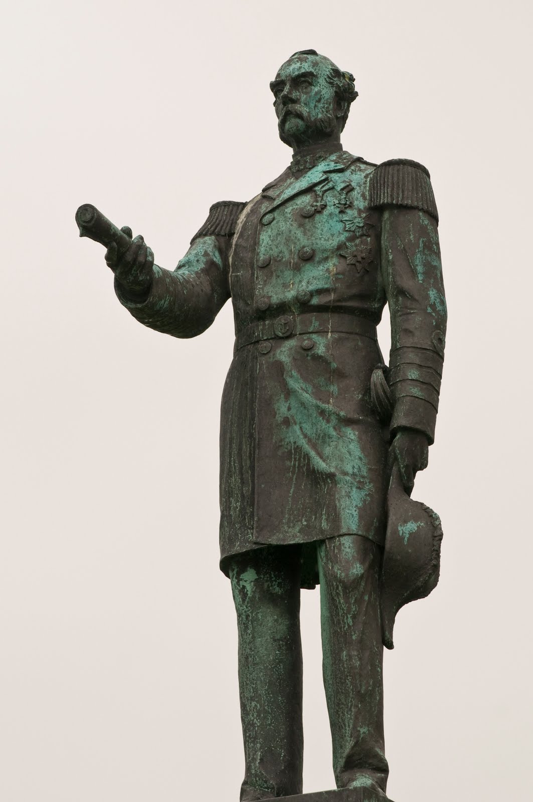 Statues with sideburns