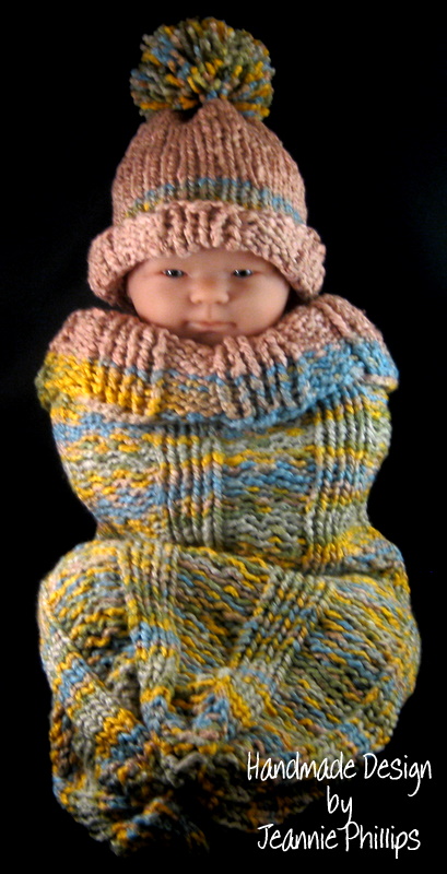 A Place For My Cards: Baby Cocoon/Hat Set ... Alpaca Yarn