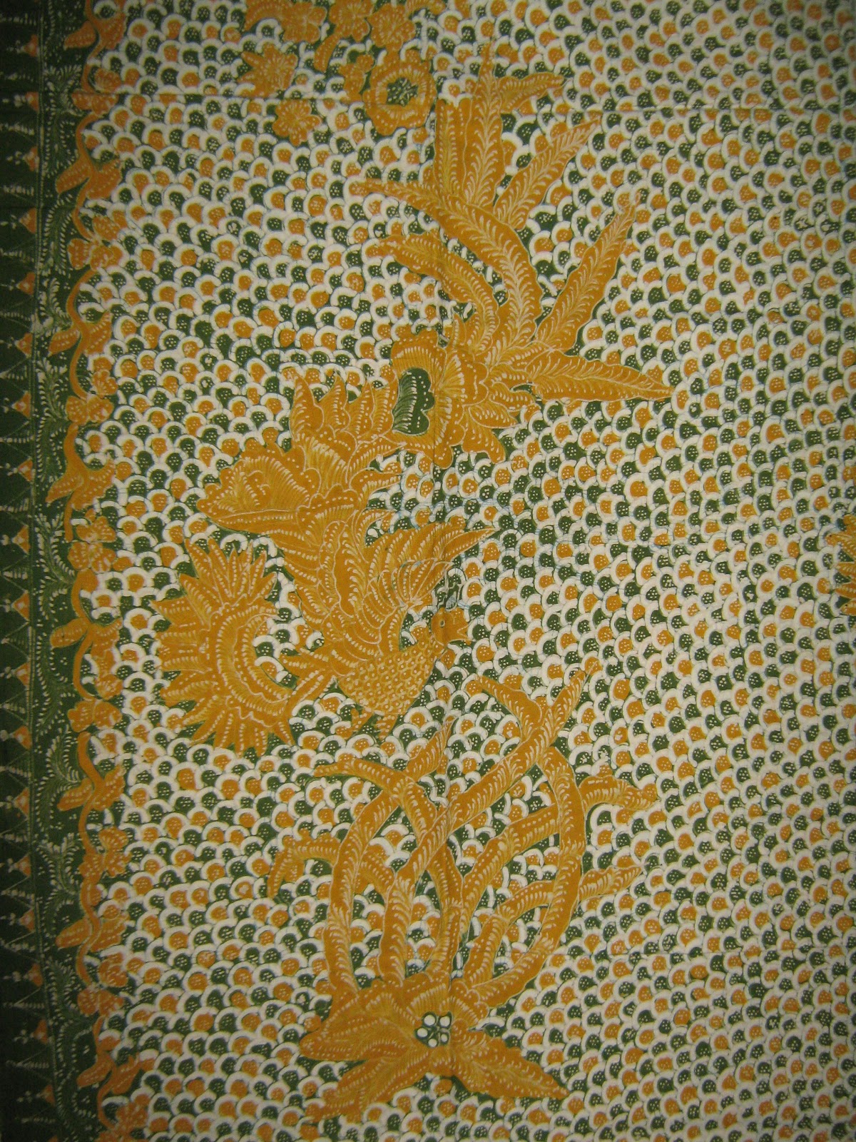 batikee: 8 - Burung Hong Latar Sisik Hijau Kuning